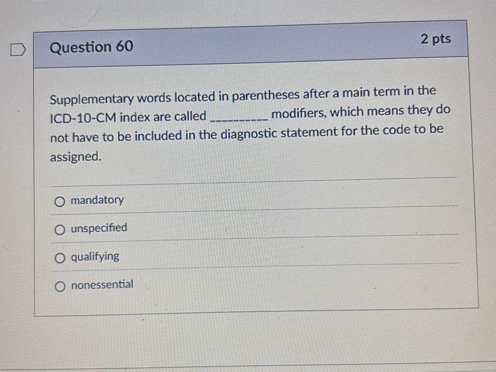 Supplementary words located in parentheses | StudyX