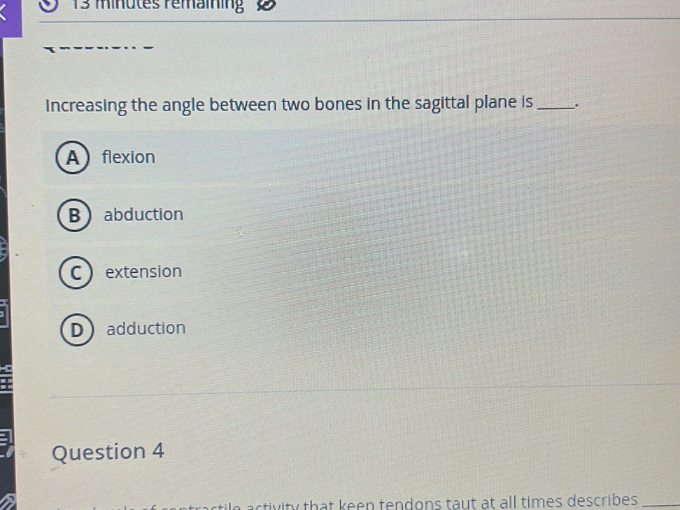 Increasing the angle between two bones in | StudyX