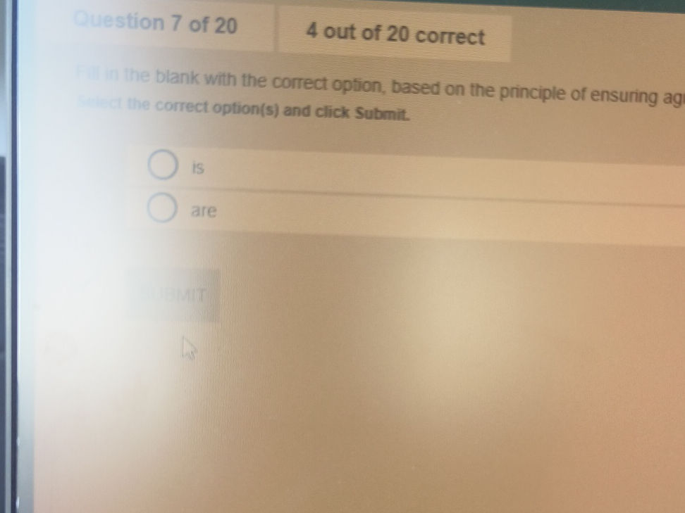 Fill in the blank with the correct option, | StudyX