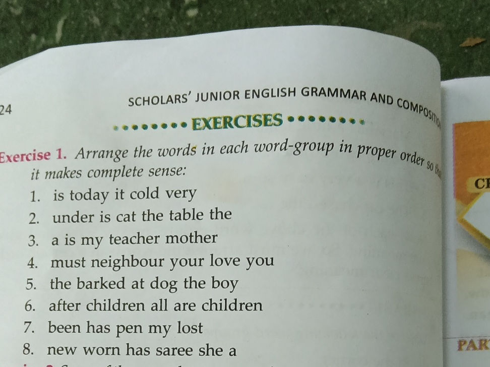 Exercise 1. Arrange the words in each | StudyX