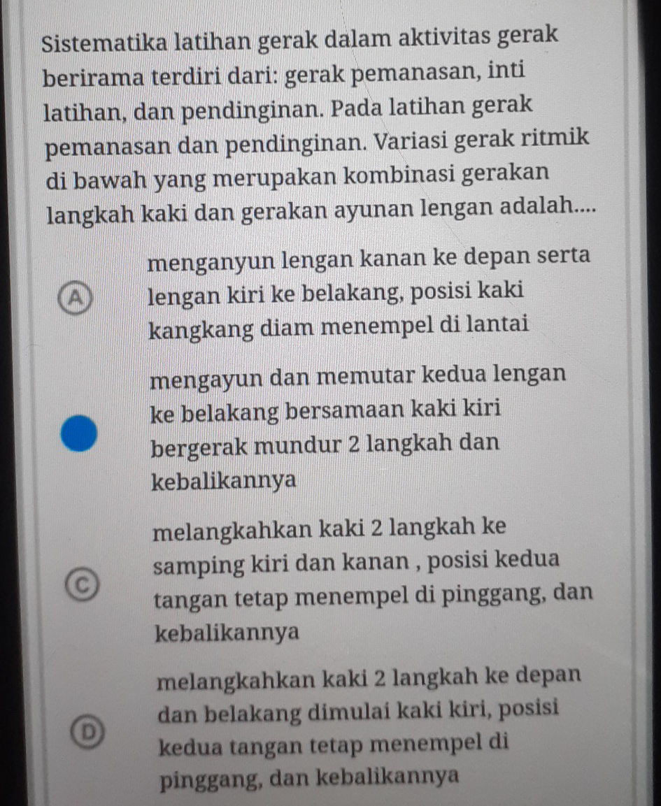 Sistematika latihan gerak dalam aktivitas | StudyX