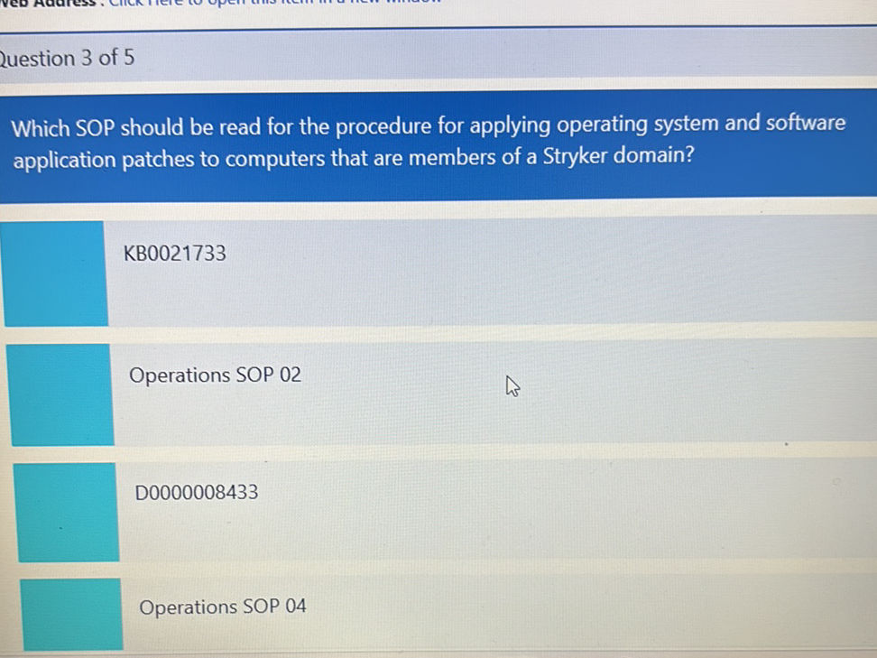 Which SOP should be read for the procedure | StudyX
