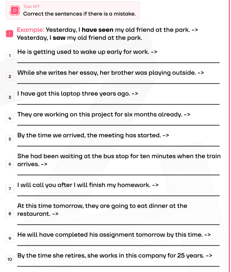Correct the sentences if there is a mistake. | StudyX