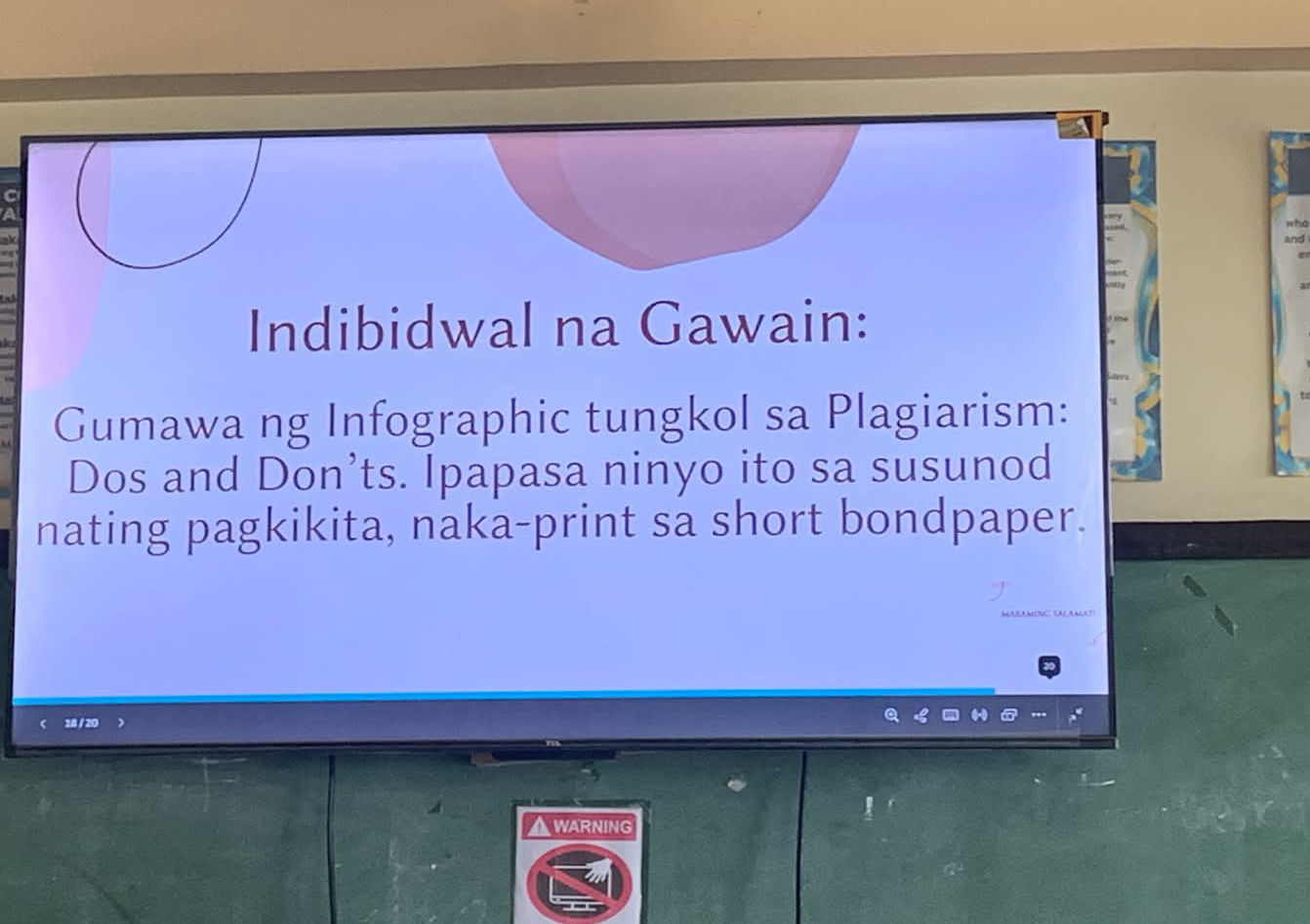 Indibidwal na Gawain: Gumawa ng Infographic | StudyX
