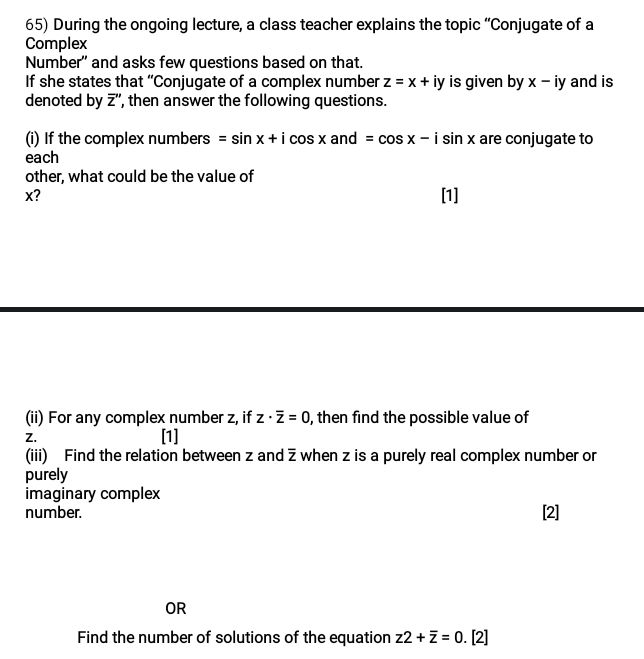 65) During the ongoing lecture, a class | StudyX