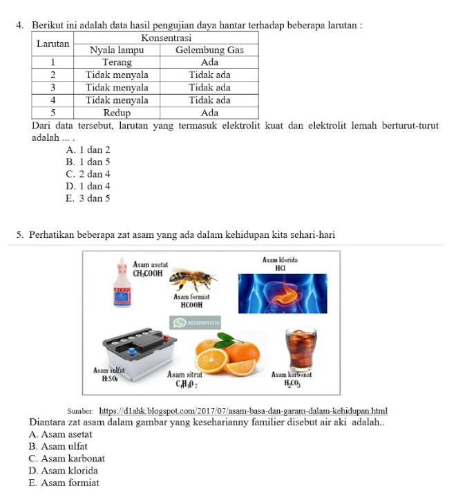 4. Berikut ini adalah data hasil pengujian | StudyX