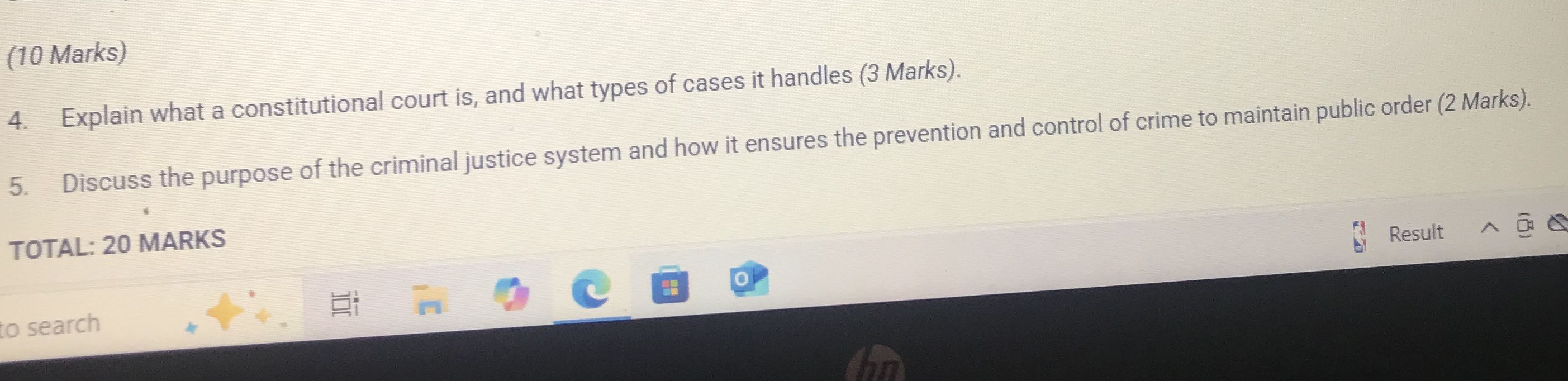 Explain what a constitutional court is, and