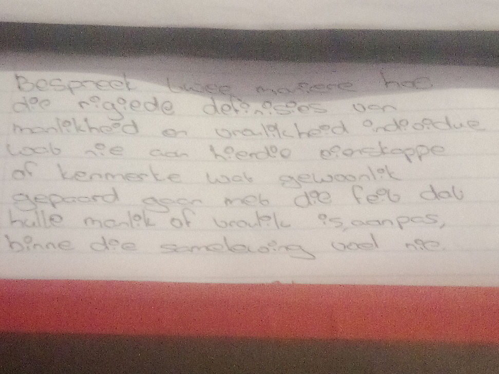 Bespreek twee maniere hoe die rigiede | StudyX