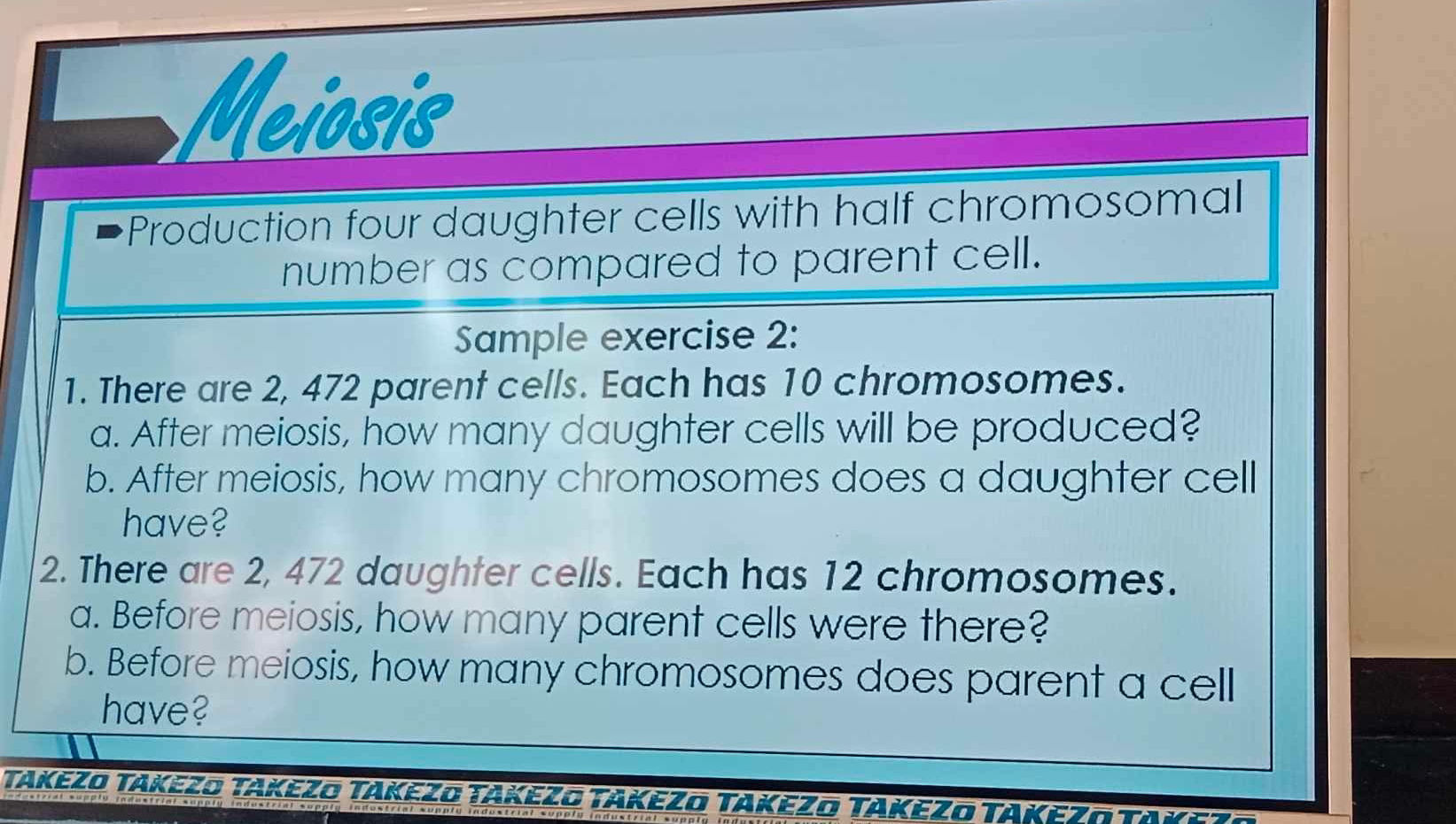 Production four daughter cells with half | StudyX