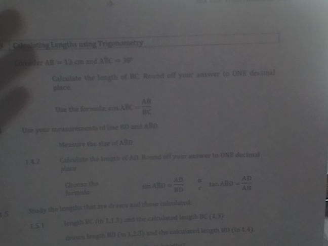 Calculating Lengths using Trigonometry | StudyX