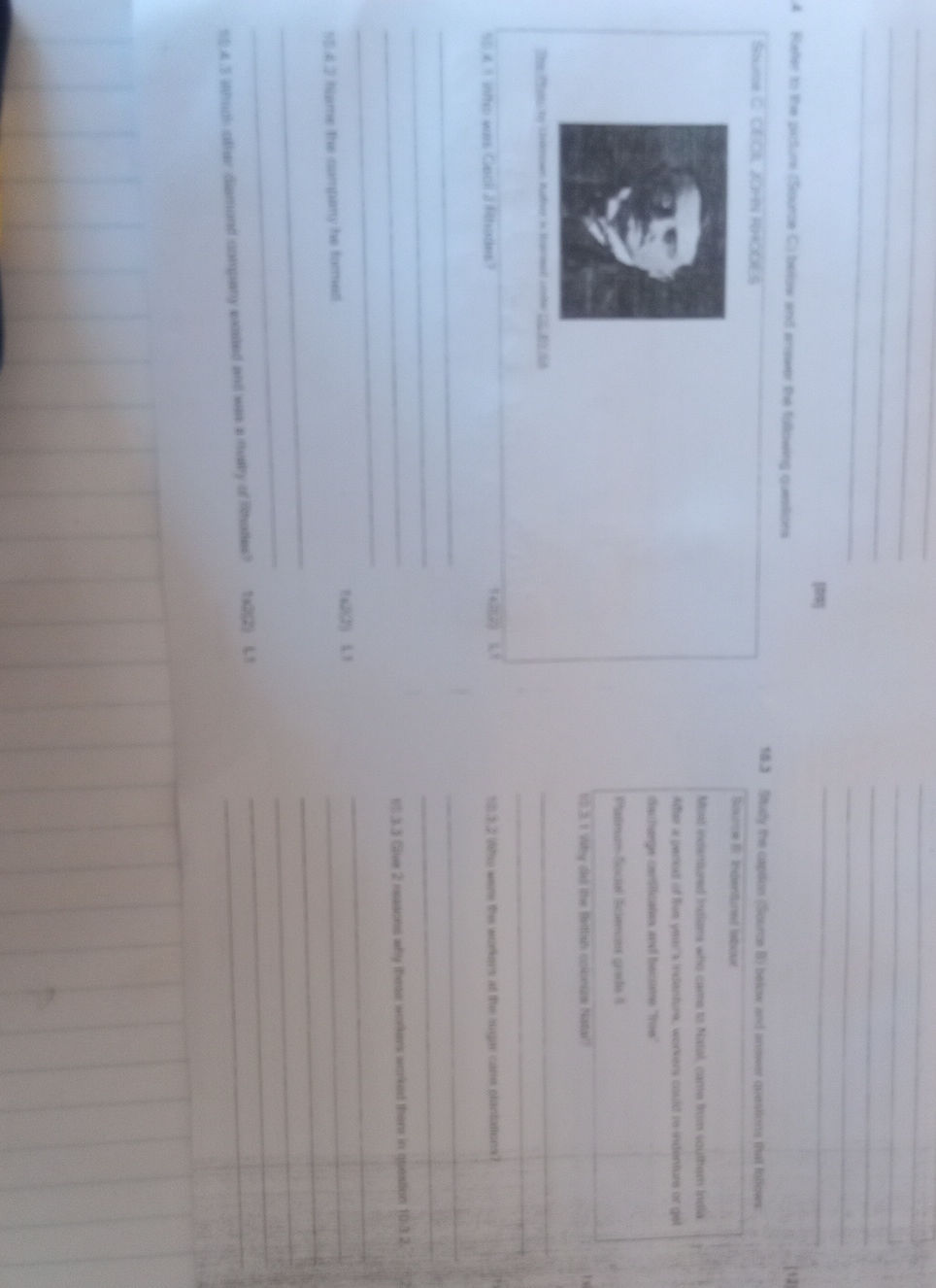 Refer to the picture (Source C) below and | StudyX