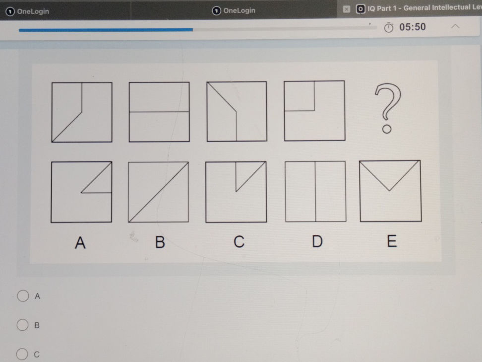 IQ Test Pattern Recognition Question | StudyX