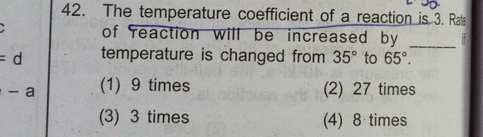 42. The temperature coefficient of a | StudyX