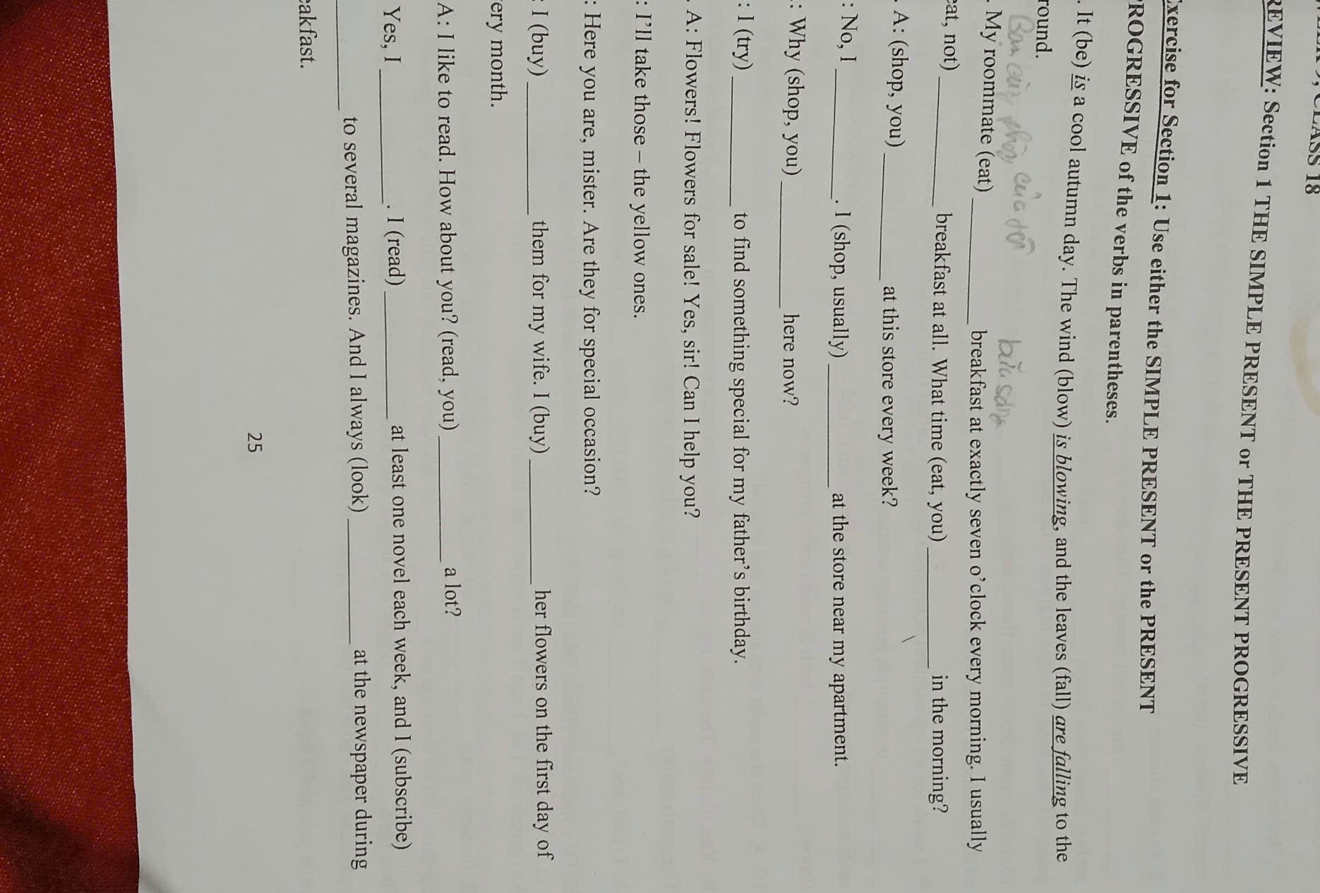 Exercise for Section 1: Use either the | StudyX
