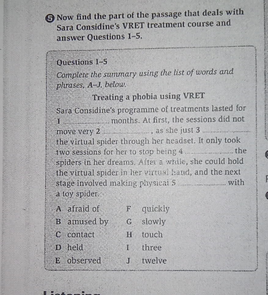 Complete the summary using the list of words | StudyX
