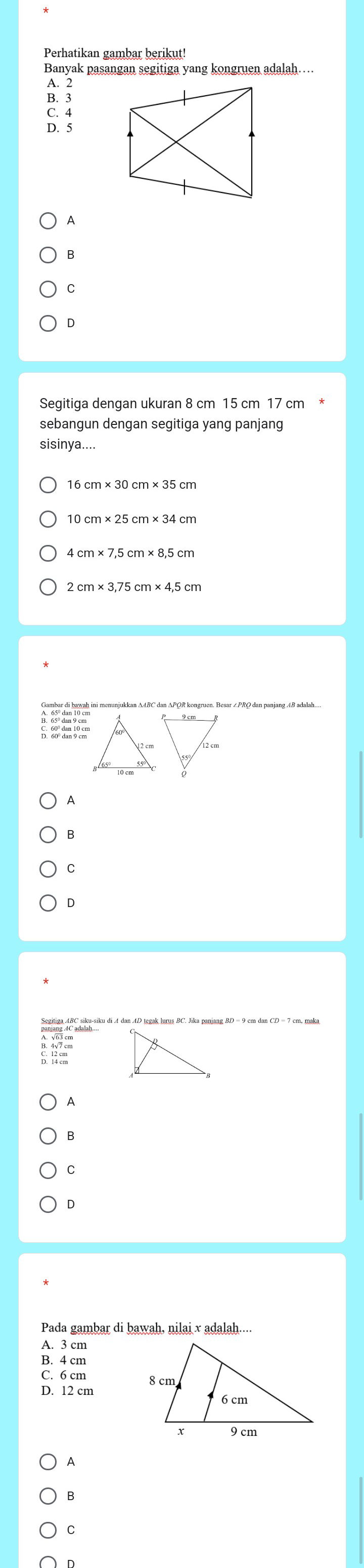 Perhatikan gambar berikut! Banyak pasangan | StudyX