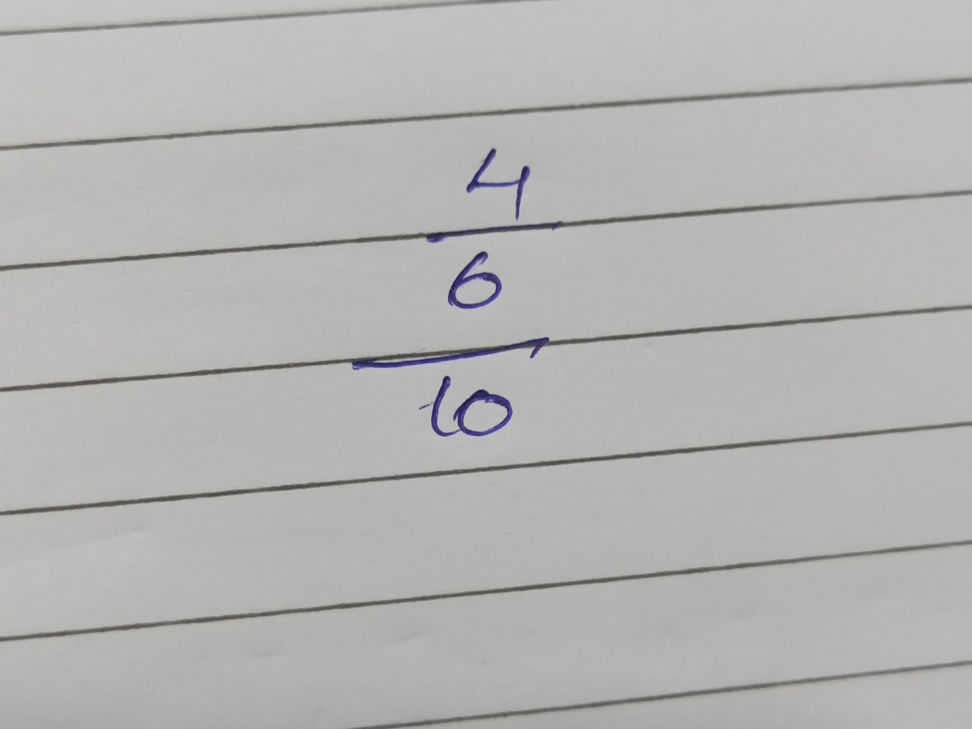 Simplifying Fractions: Dividing 4/6 by 10 | StudyX