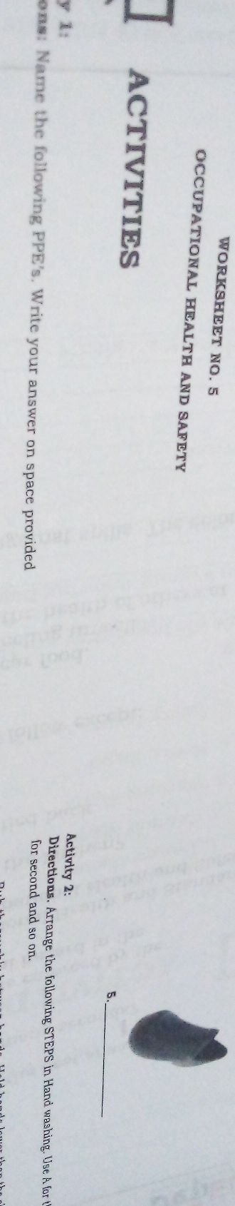 5. Activity 2: Directions: Arrange the | StudyX