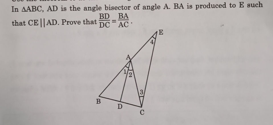 In $ ABC$, $AD$ is the angle bisector of