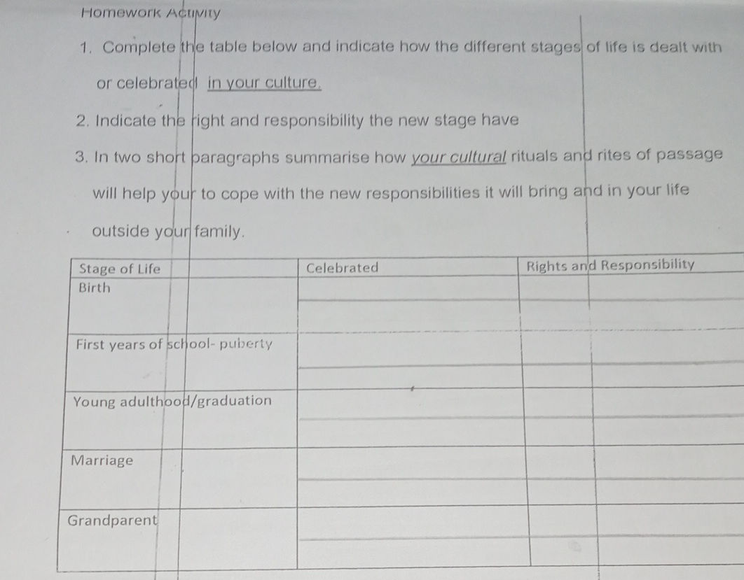 1. Complete the table below and indicate how | StudyX
