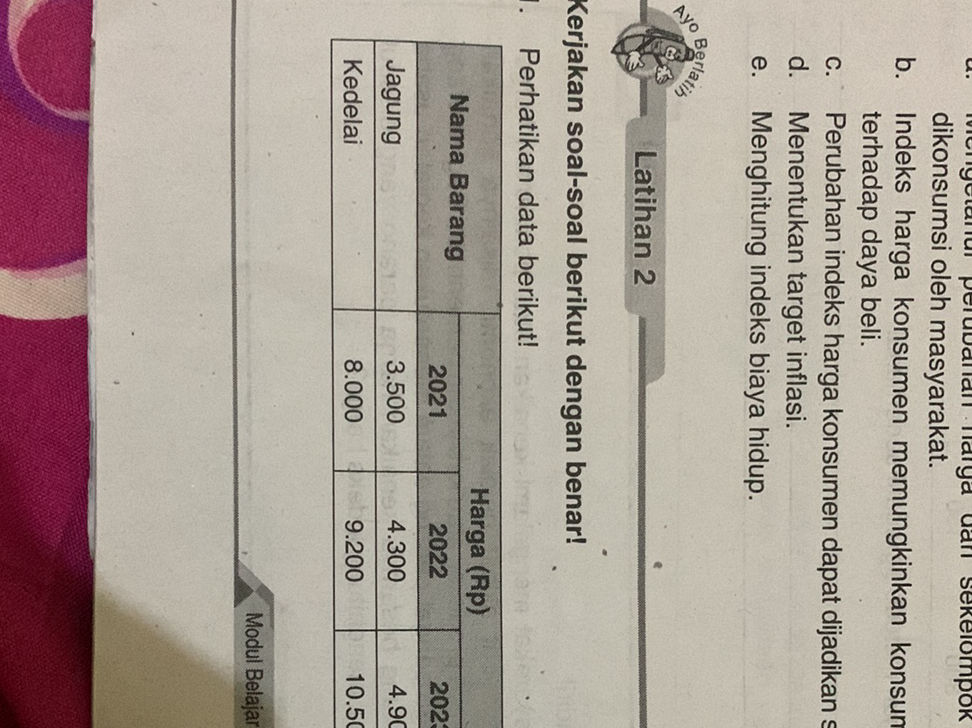 Perhatikan data berikut! | Nama Barang | | StudyX