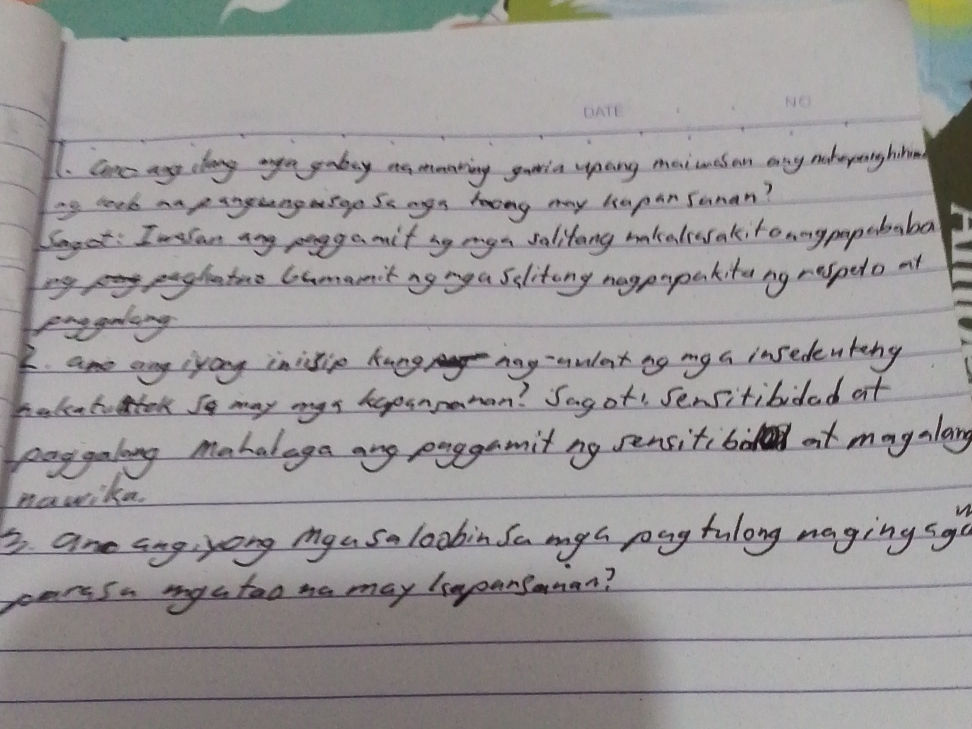 1. Ano ang ilang mga gabay na maaring gawin | StudyX