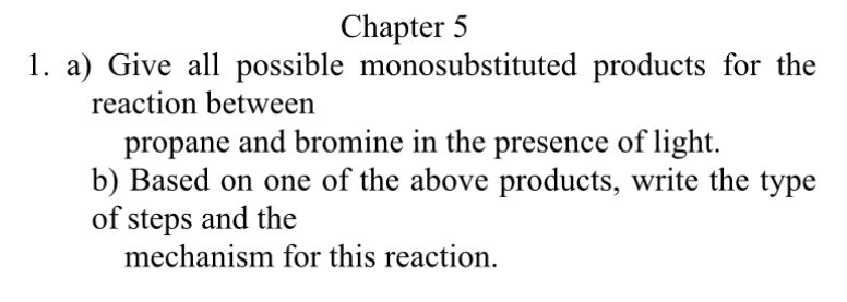 1. a) Give all possible monosubstituted | StudyX
