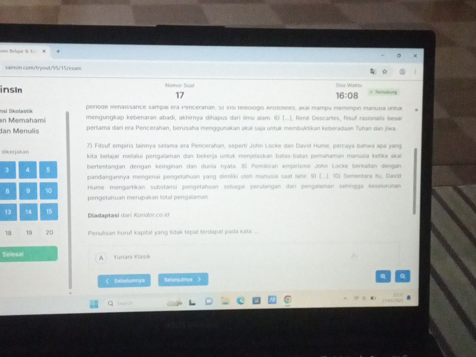 Penulisan huruf kapital yang tidak tepat | StudyX