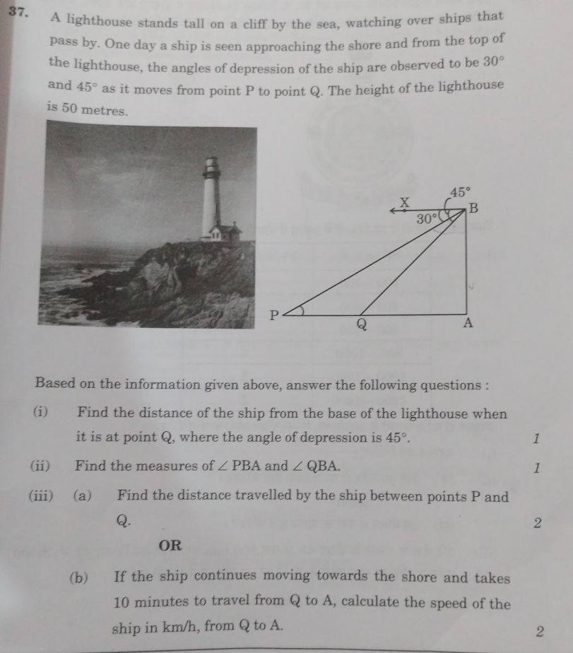 A lighthouse stands tall on a cliff by the | StudyX