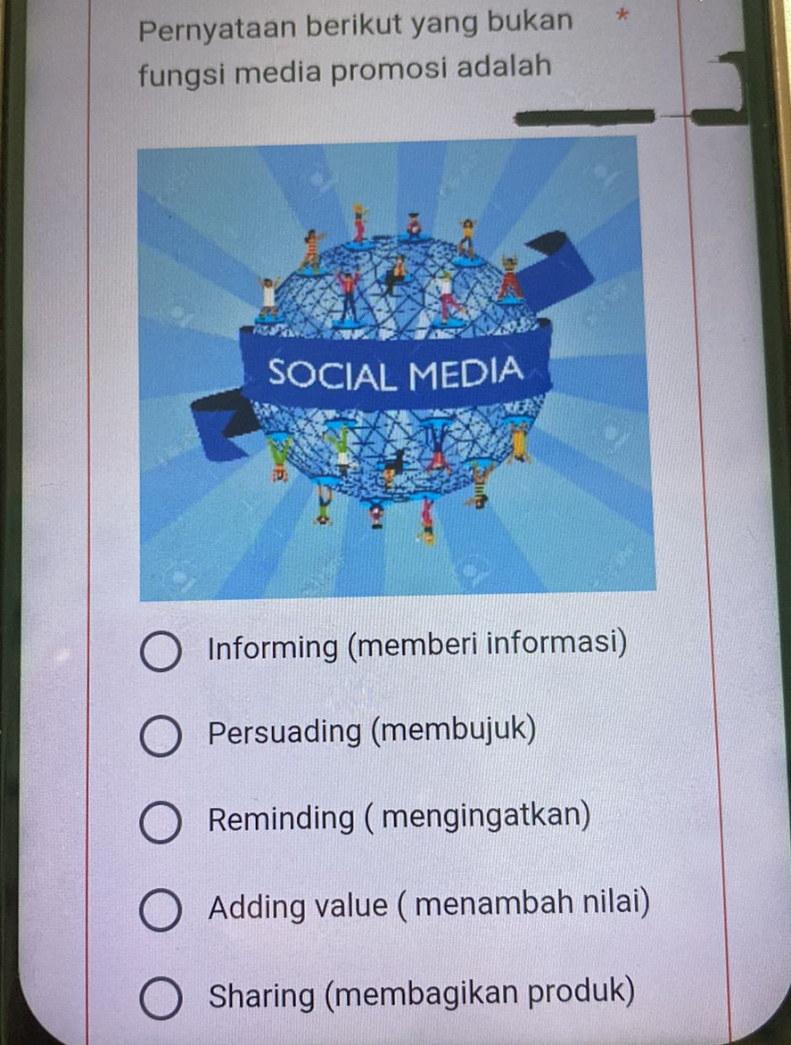 Pernyataan berikut yang bukan fungsi media | StudyX