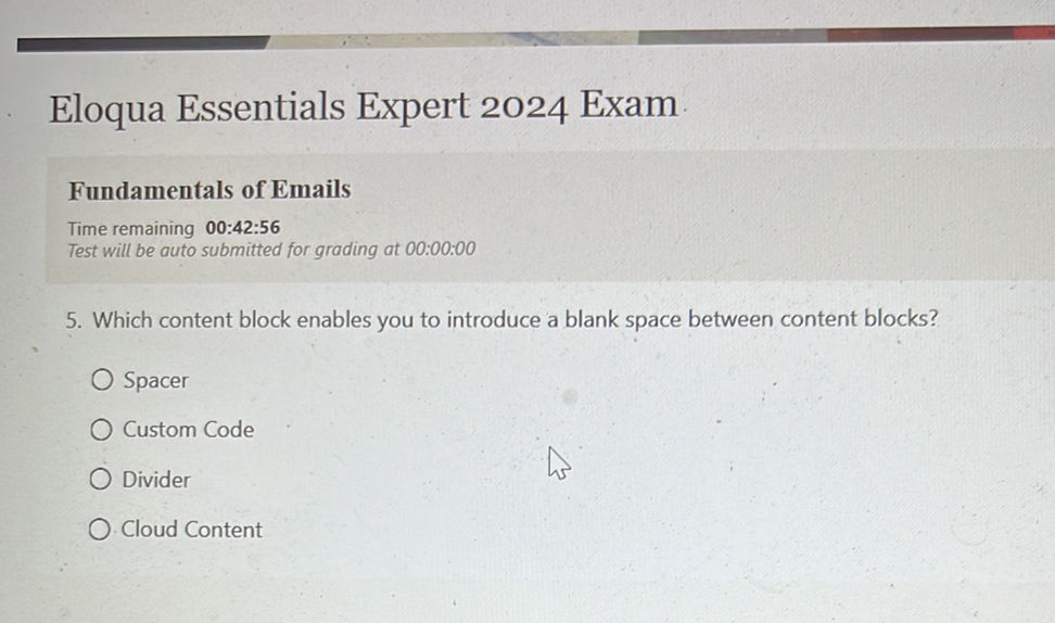 5. Which content block enables you to | StudyX