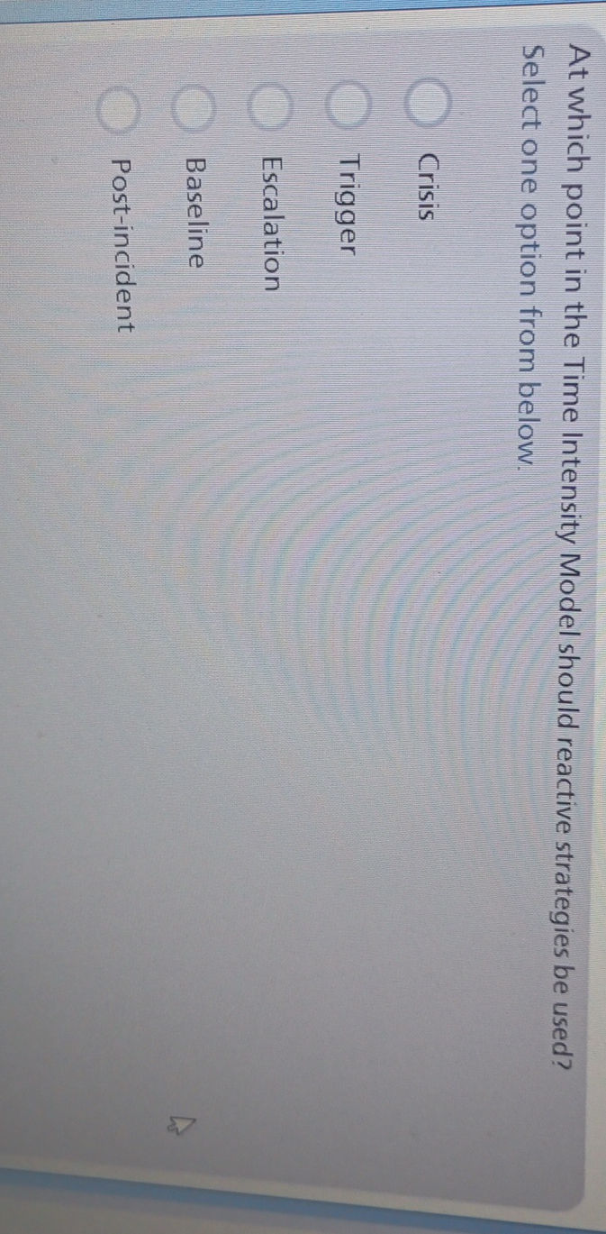 At which point in the Time Intensity Model | StudyX