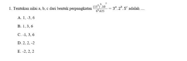 1. Tentukan nilai a, b, c dari bentuk | StudyX