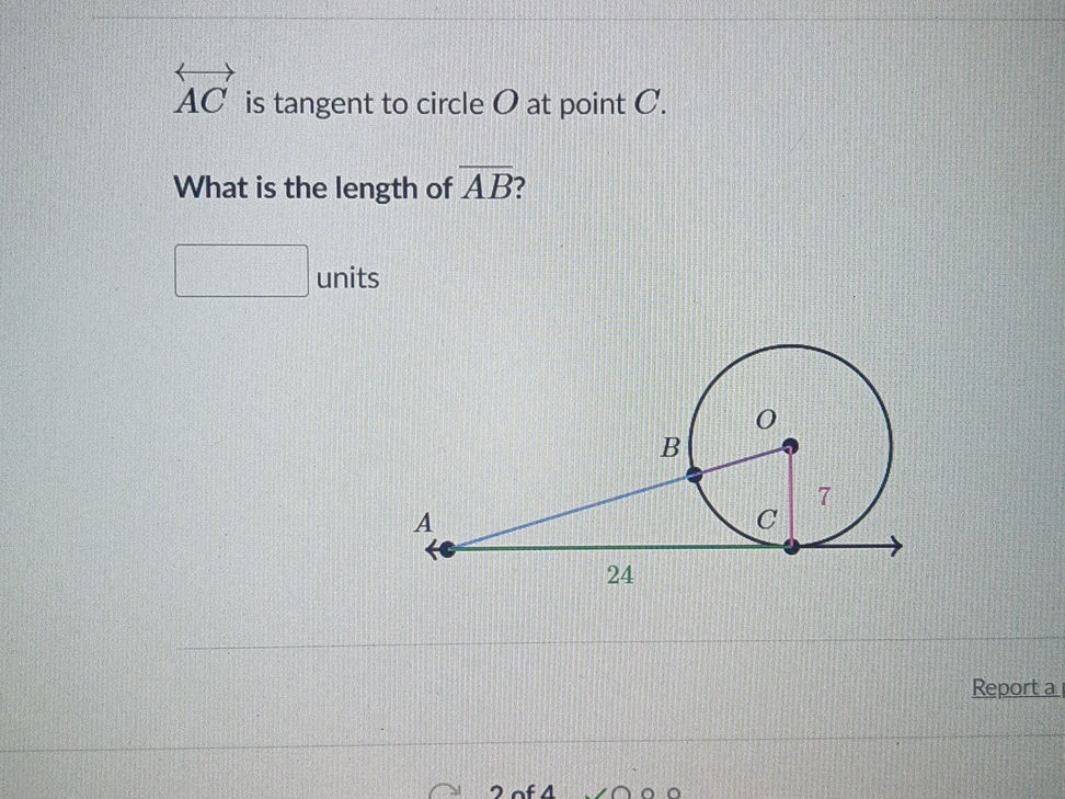 $ {AC}$ is tangent to circle $O$ at point | StudyX