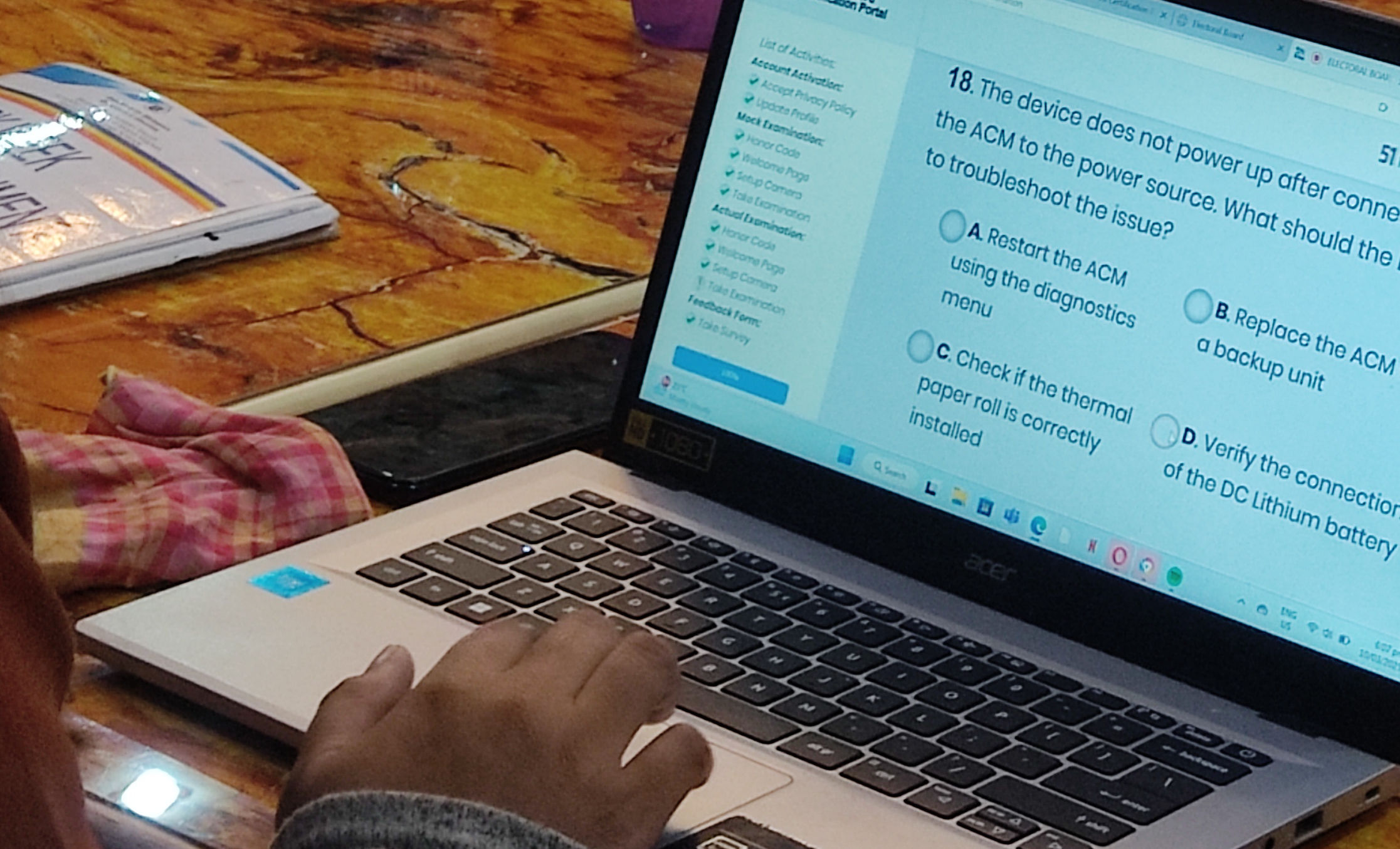 18. The device does not power up after | StudyX