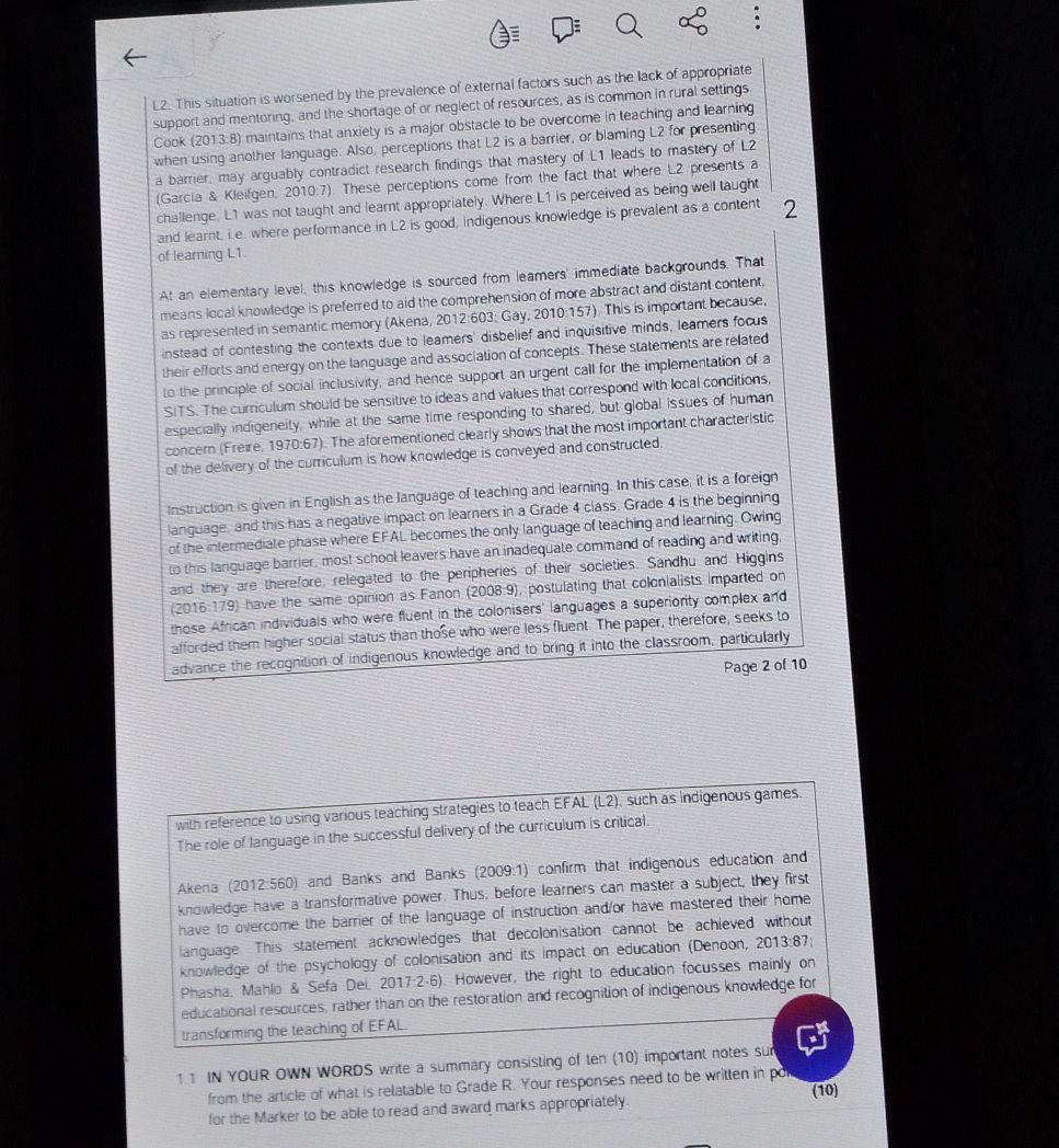 1.1 IN YOUR OWN WORDS write a summary | StudyX