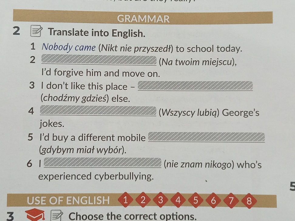 2 Translate into English. 1 Nobody came | StudyX