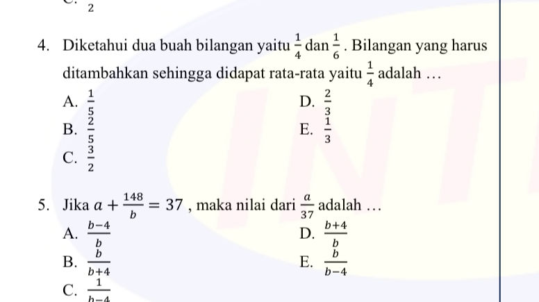 4. Diketahui dua buah bilangan yaitu $ | StudyX