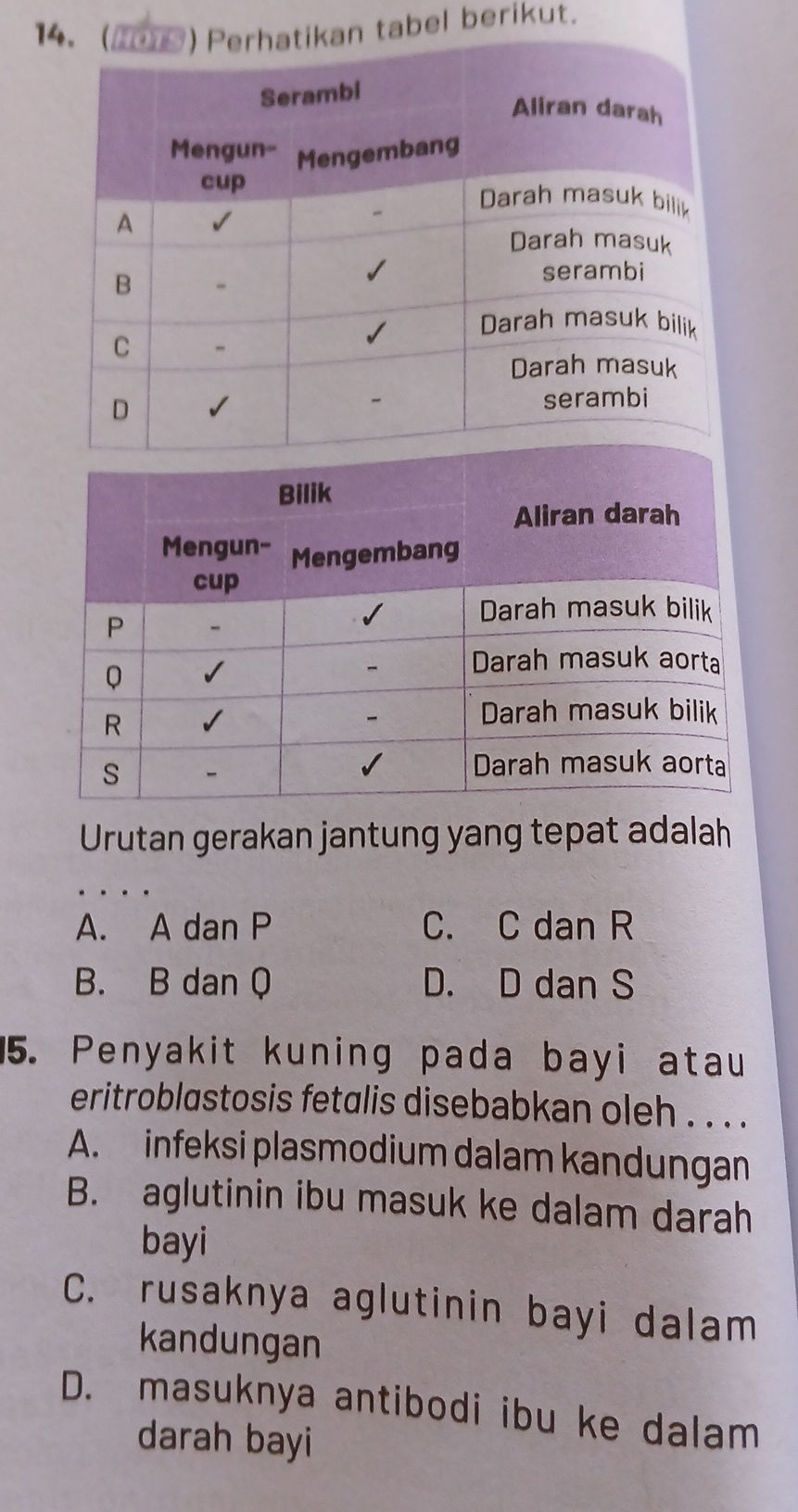 14. Perhatikan tabel berikut. | Serambi | | StudyX