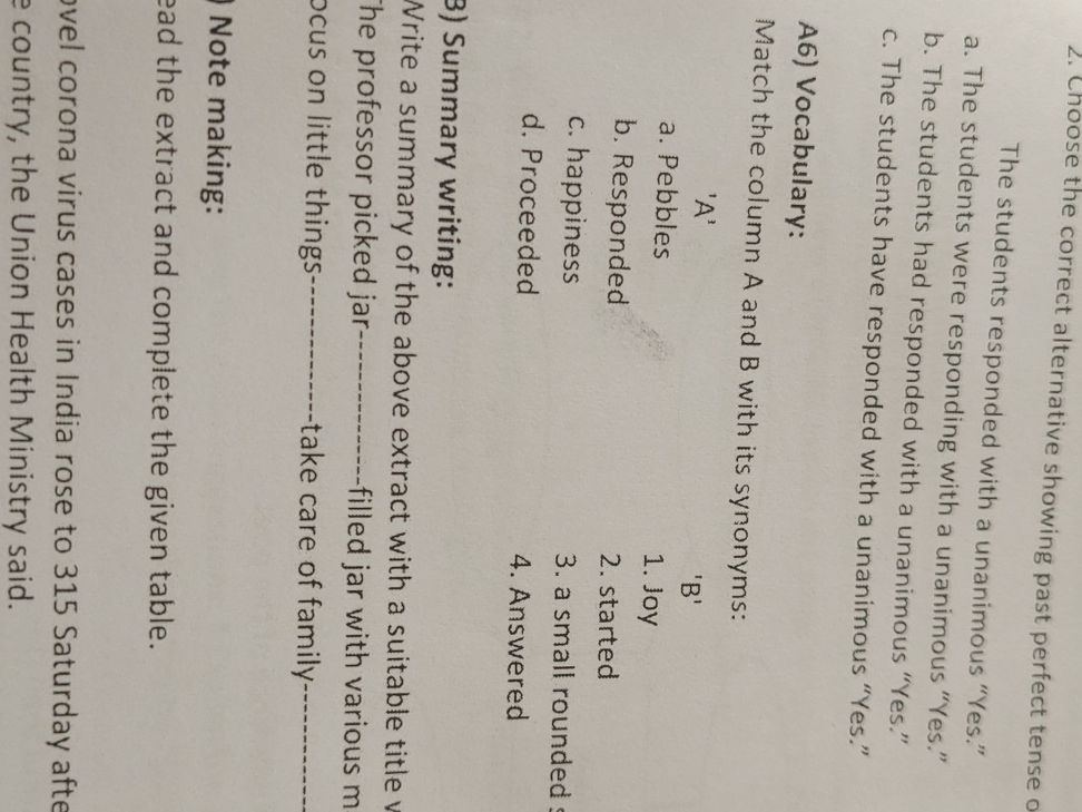 2. Choose the correct alternative showing | StudyX