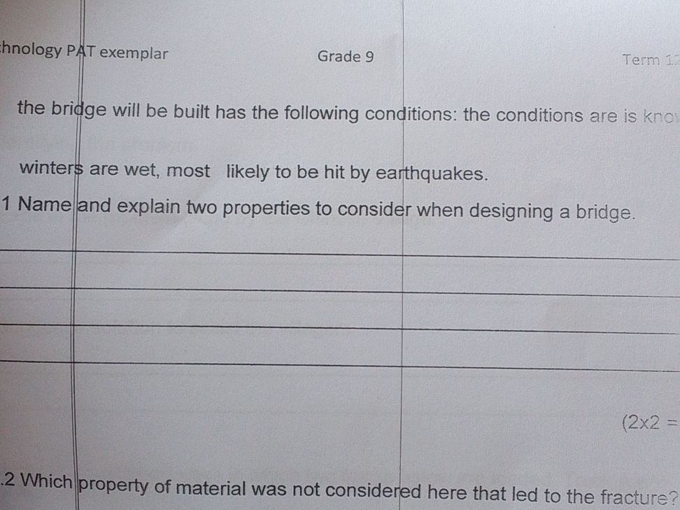1. Name and explain two properties to | StudyX