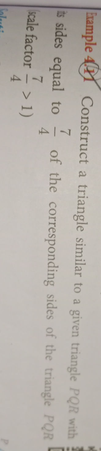 Construct a triangle similar to a given | StudyX