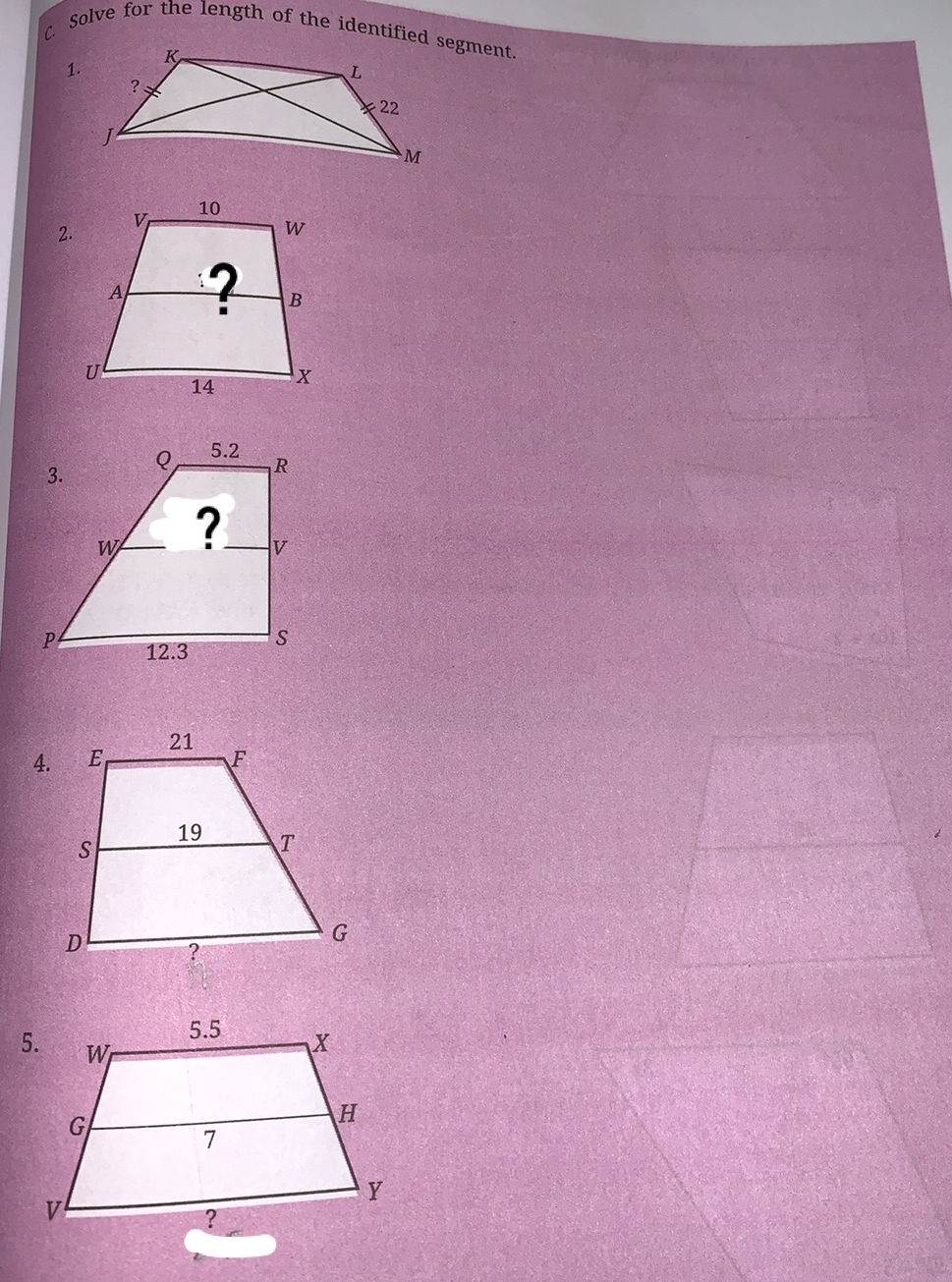 C. Solve for the length of the identified | StudyX