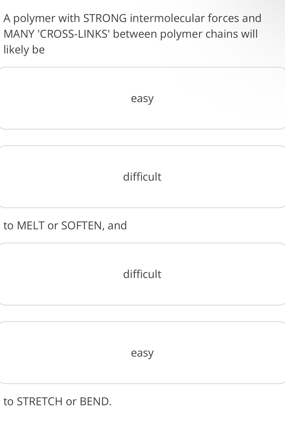 A polymer with STRONG intermolecular forces | StudyX