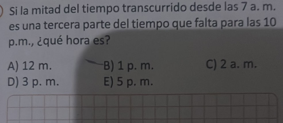 Si la mitad del tiempo transcurrido desde | StudyX