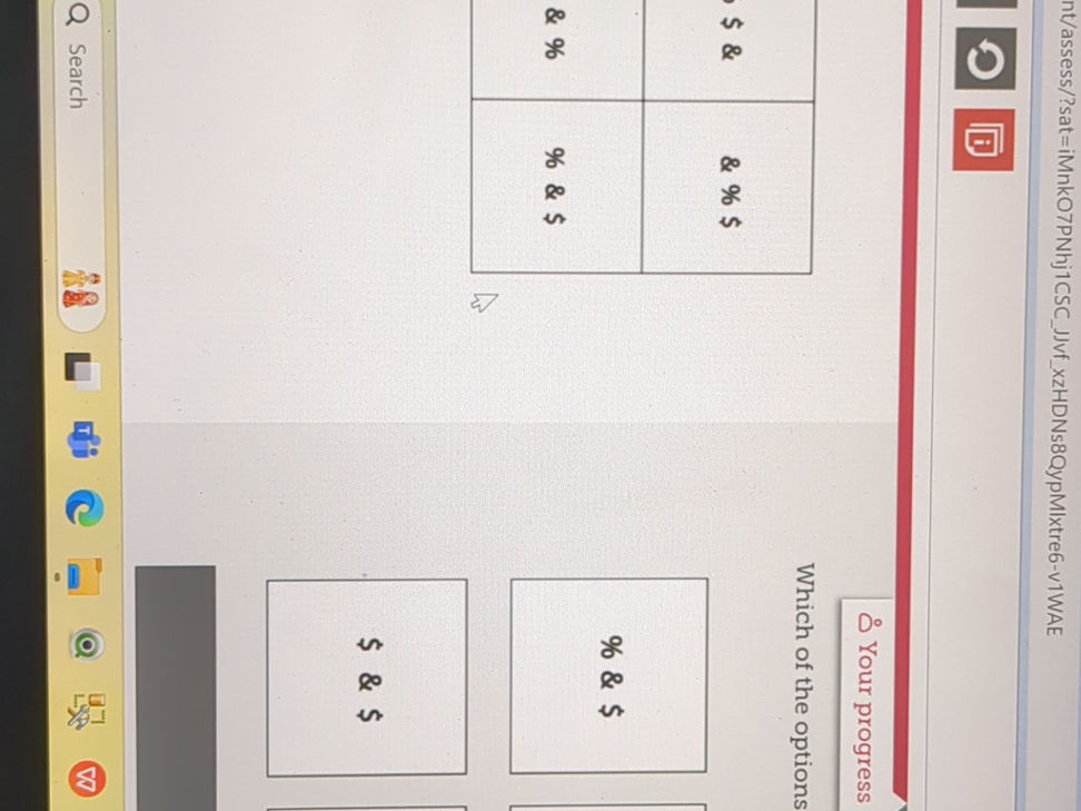 Which of the options $ $ % $ % $ % | StudyX