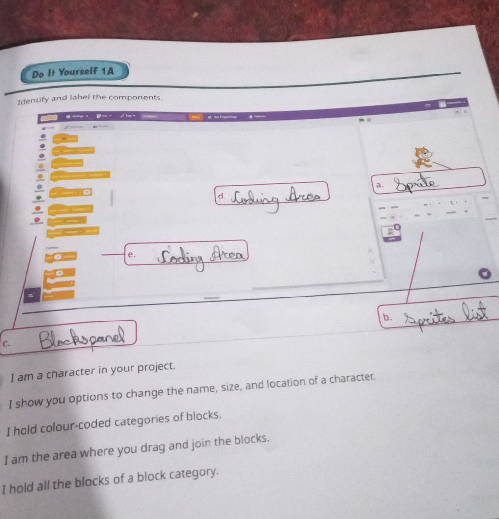 Identify and label the components. a. | StudyX