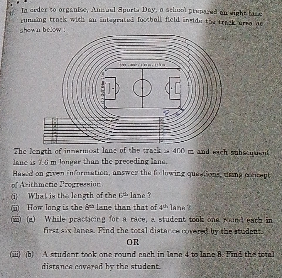 In order to organise, Annual Sports Day, a | StudyX