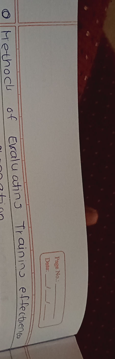 Methods Of Evaluating Training Effectiveness Studyx