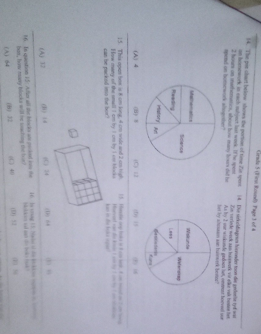 14. The pie chart below shows the portion of | StudyX